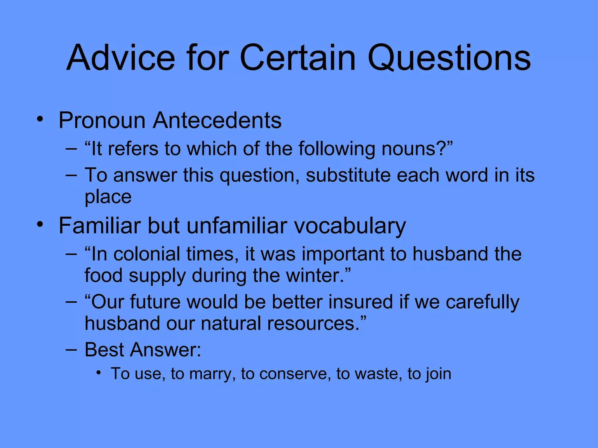 Ap language multiple choice test strategy | PPT