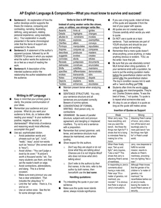 Ap language survival guide (1) | PDF