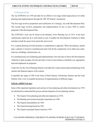 A PLANNING PROPOSAL FOR TOWN PLANNING SCHEME SURAT NO. 77 (DUMAS ...