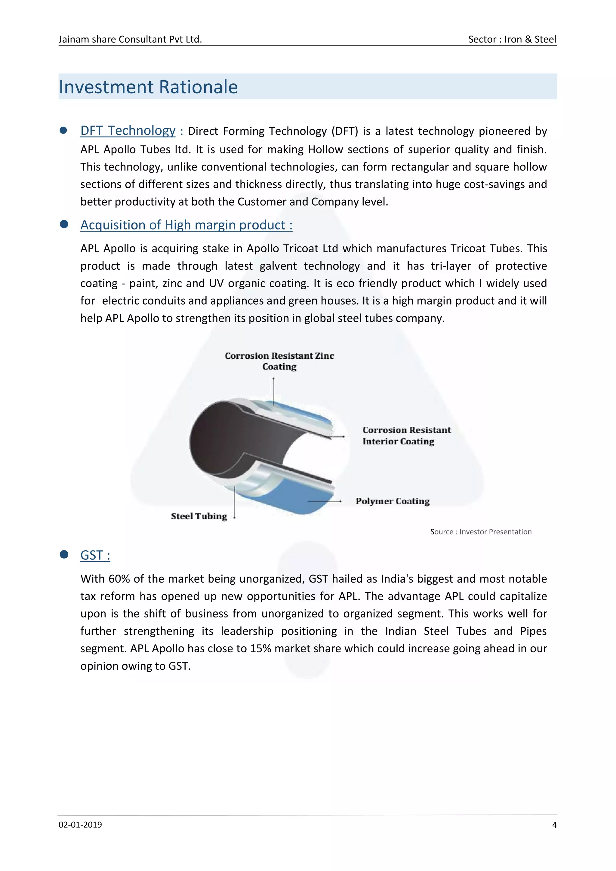 Apl apollo tubes Ltd. | PDF