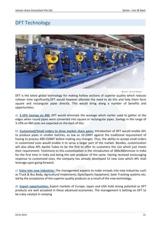 Apl apollo tubes Ltd. | PDF