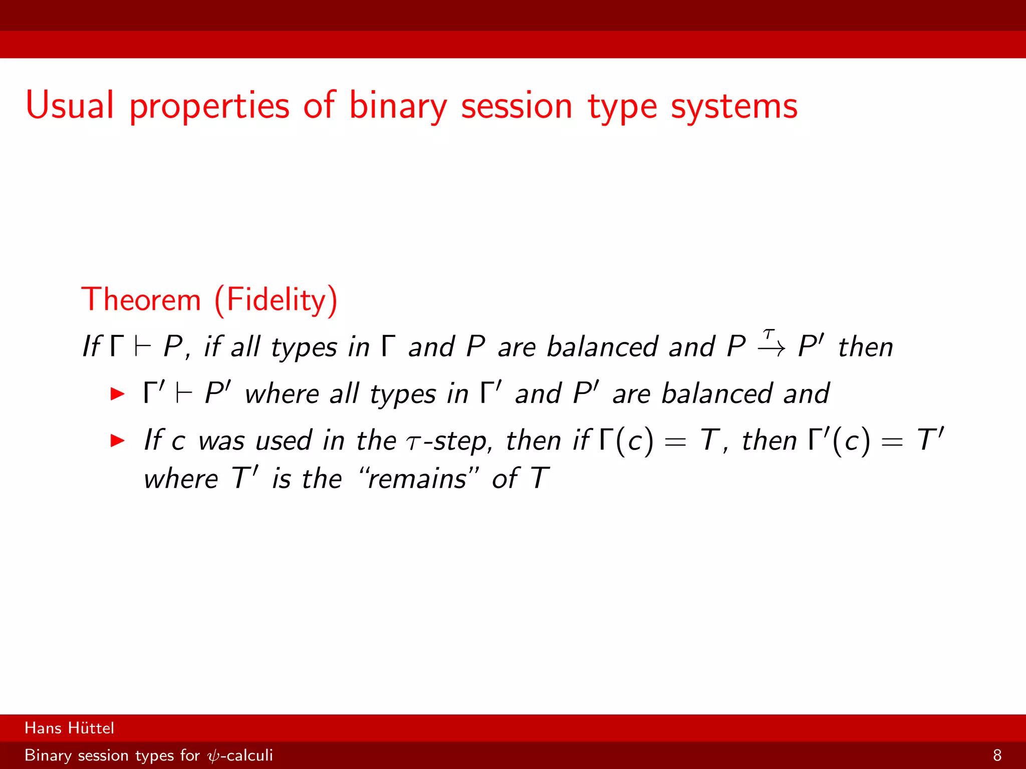 Binary Session Types for Psi-Calculi (APLAS 2016) | PPT