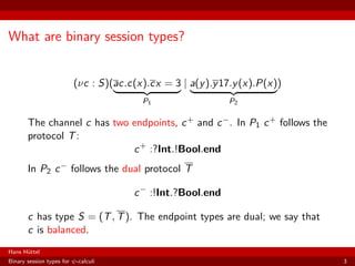 Binary Session Types for Psi-Calculi (APLAS 2016) | PPT