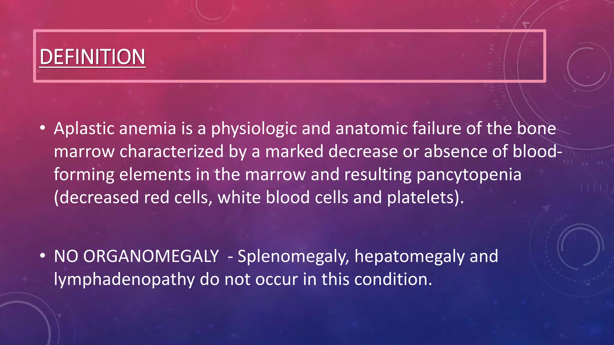 Aplastic Anemia Ppt