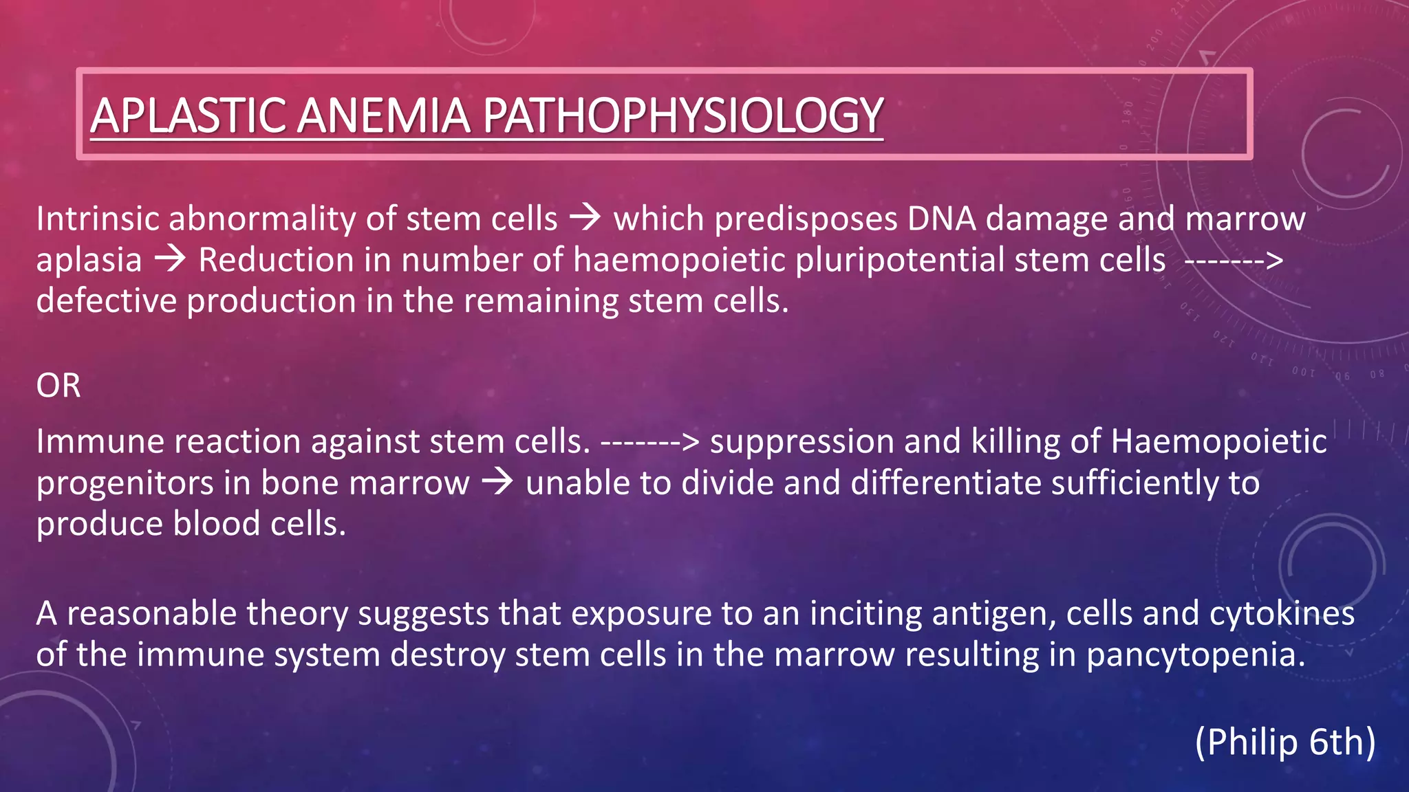 Aplastic anemia | PPSX