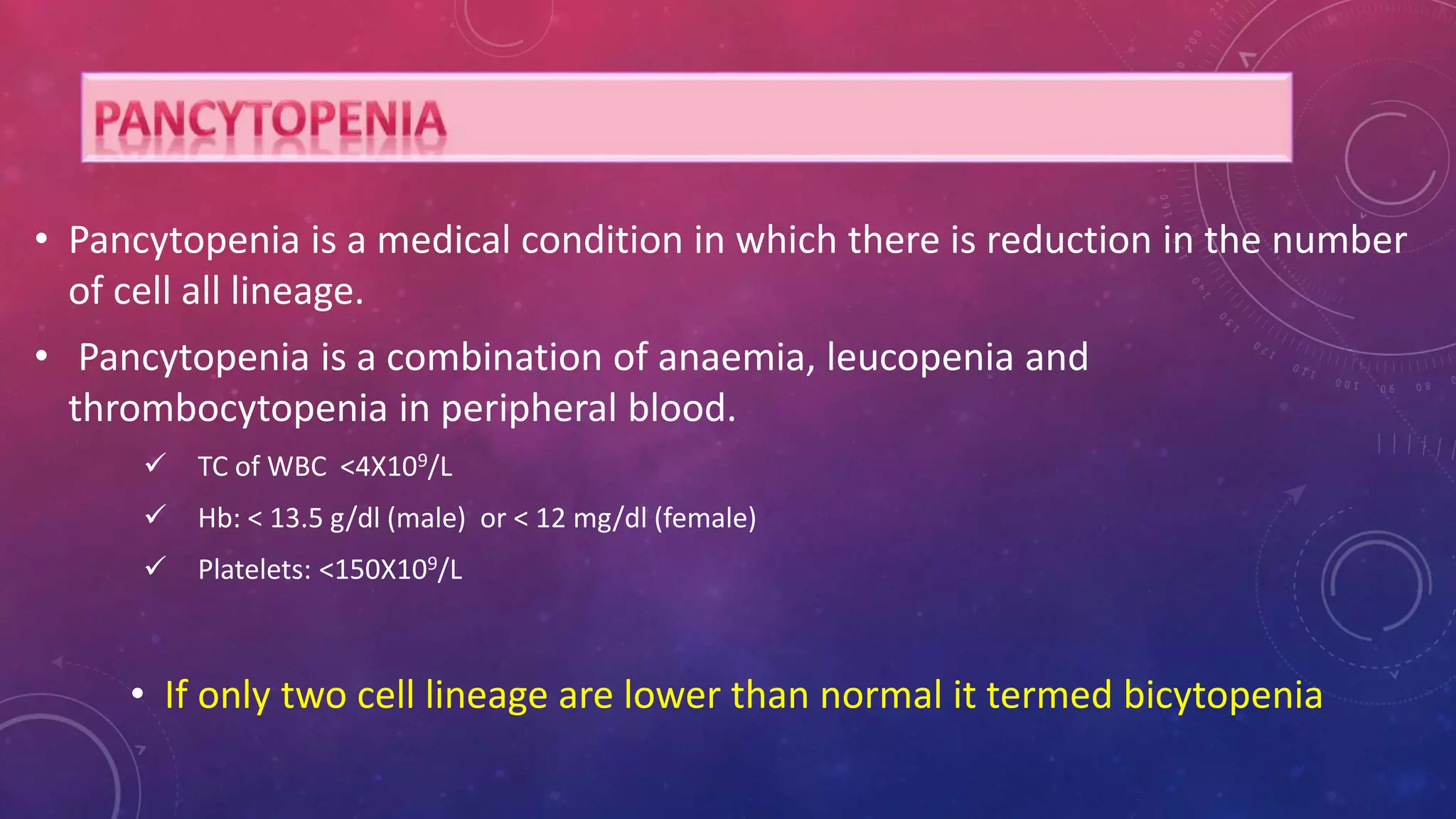 Aplastic anemia | PPSX