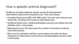 Aplastic anaemia, Anaemia of chronic disorders,.pptx
