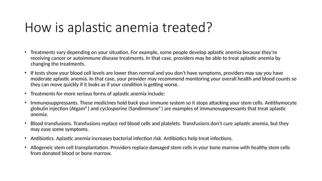 Aplastic anaemia, Anaemia of chronic disorders,.pptx