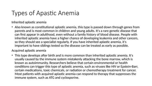 Aplastic anaemia, Anaemia of chronic disorders,.pptx