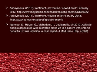 Aplastic anemia | PPT