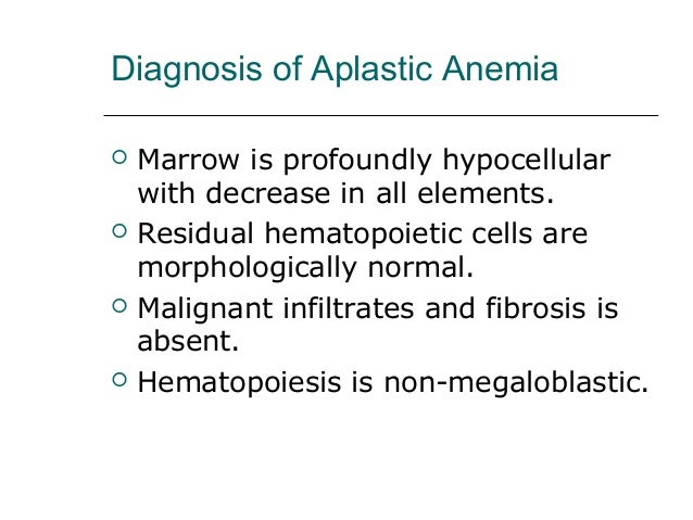 Aplastic anemia