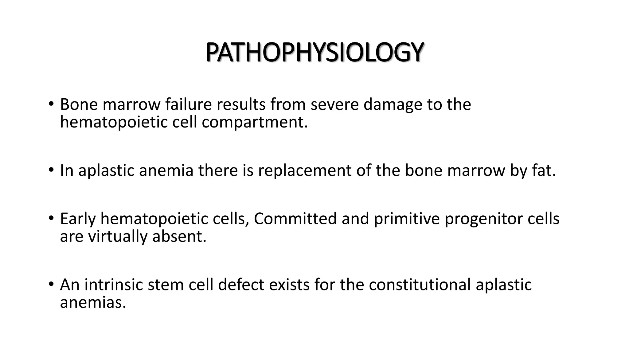 Aplastic anemia | PPTX