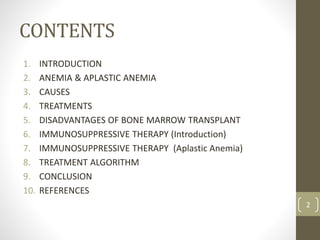 Aplastic anemia | PPT