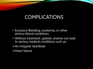 Aplastic anemia SlideShare pdf ppt book AHN | PPTX