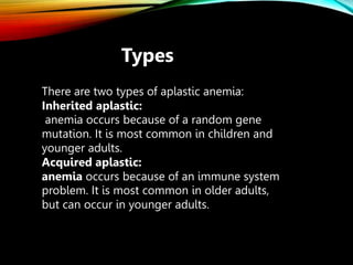 Aplastic anemia SlideShare pdf ppt book AHN | PPTX