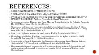 aplastic anemia power point presentation | PPT