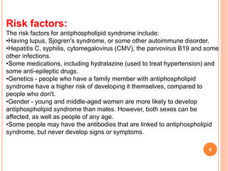APLA SYNDROME SEMINAR PHARMACY PRESENTATION | PPTX