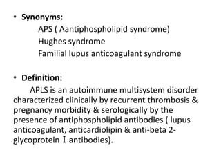 APLA Syndrome.pptx