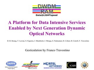 A Platform for Data Intensive Services Enabled by Next Generation Dynamic Optical Networks | PPT