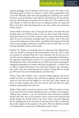 A Plea For Critical Race Theory Counterstory Stock Story Versus ...