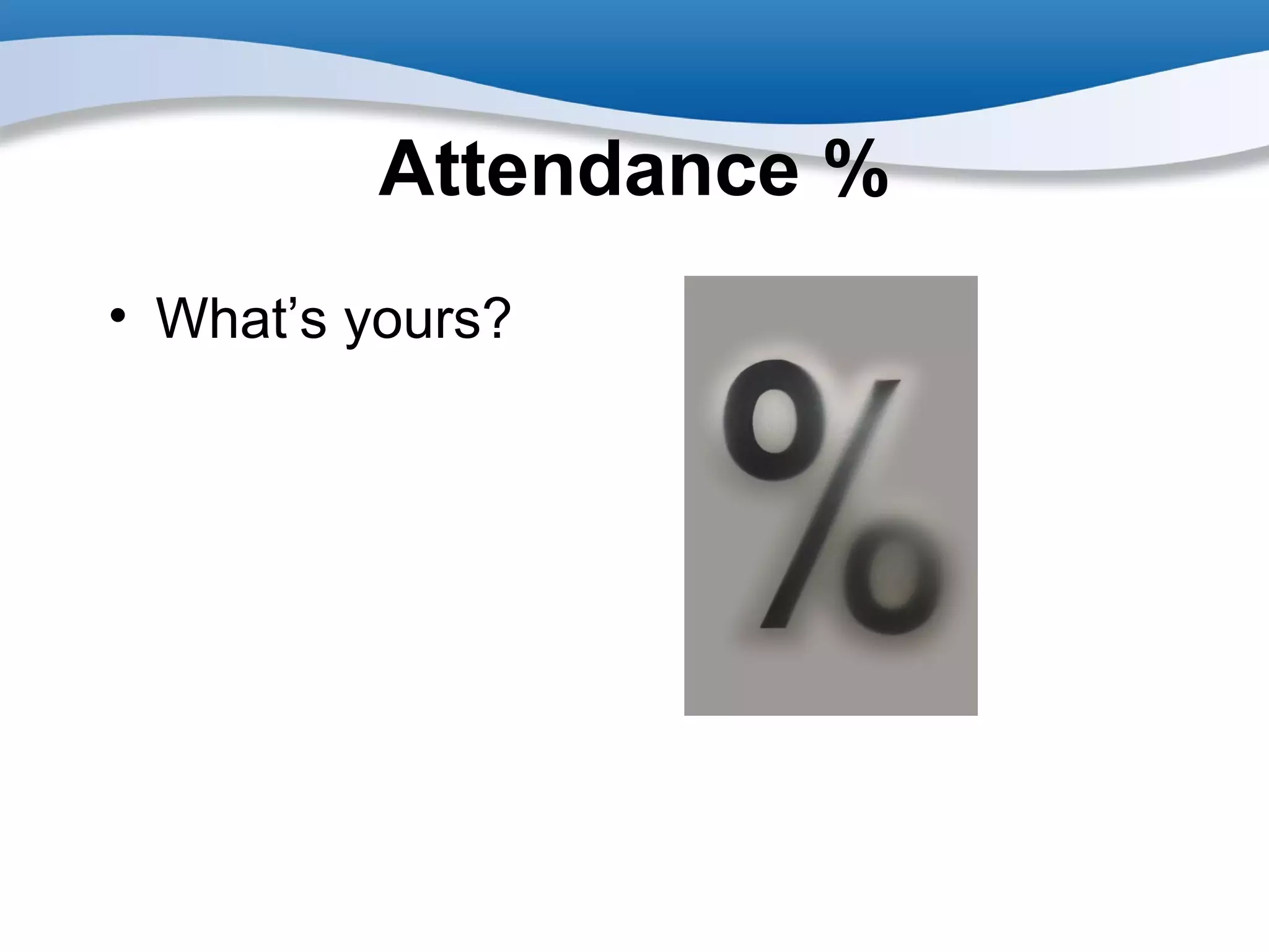 Attendance Matters! | PPT