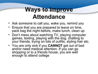Attendance Matters! | PPT