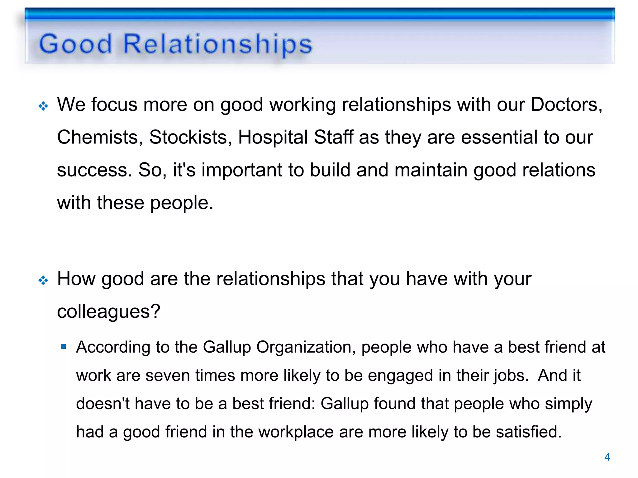 Building GOOD WORK relationships | PPTX