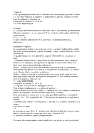 Aplicación de la linea recta a la economia | DOCX