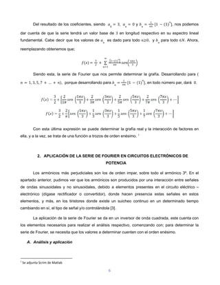 Aplicación de la serie Fourier en un circuito electrónico de potencia ...