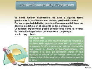Aplicación e Importancia de las Funciones Exponenciales, Logaritmo ...