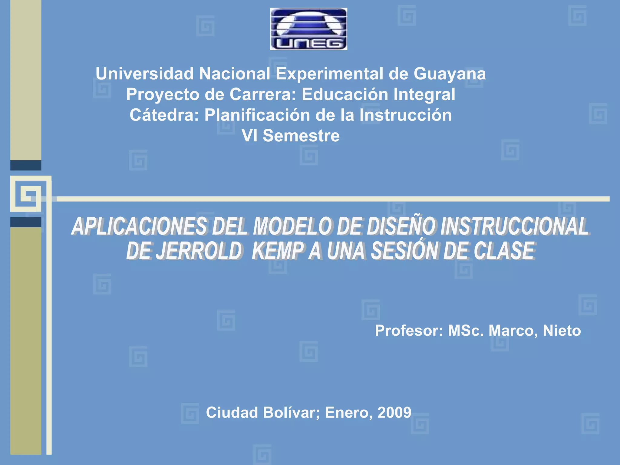 Aplicación del modelo de diseño instruccional de Jerrold Kemp a una ...