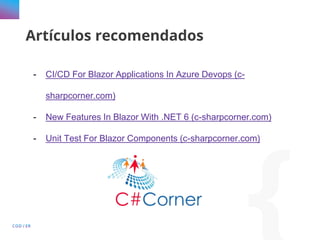 Aplicaciones con web con Blazor + MudBlazor | PPTX