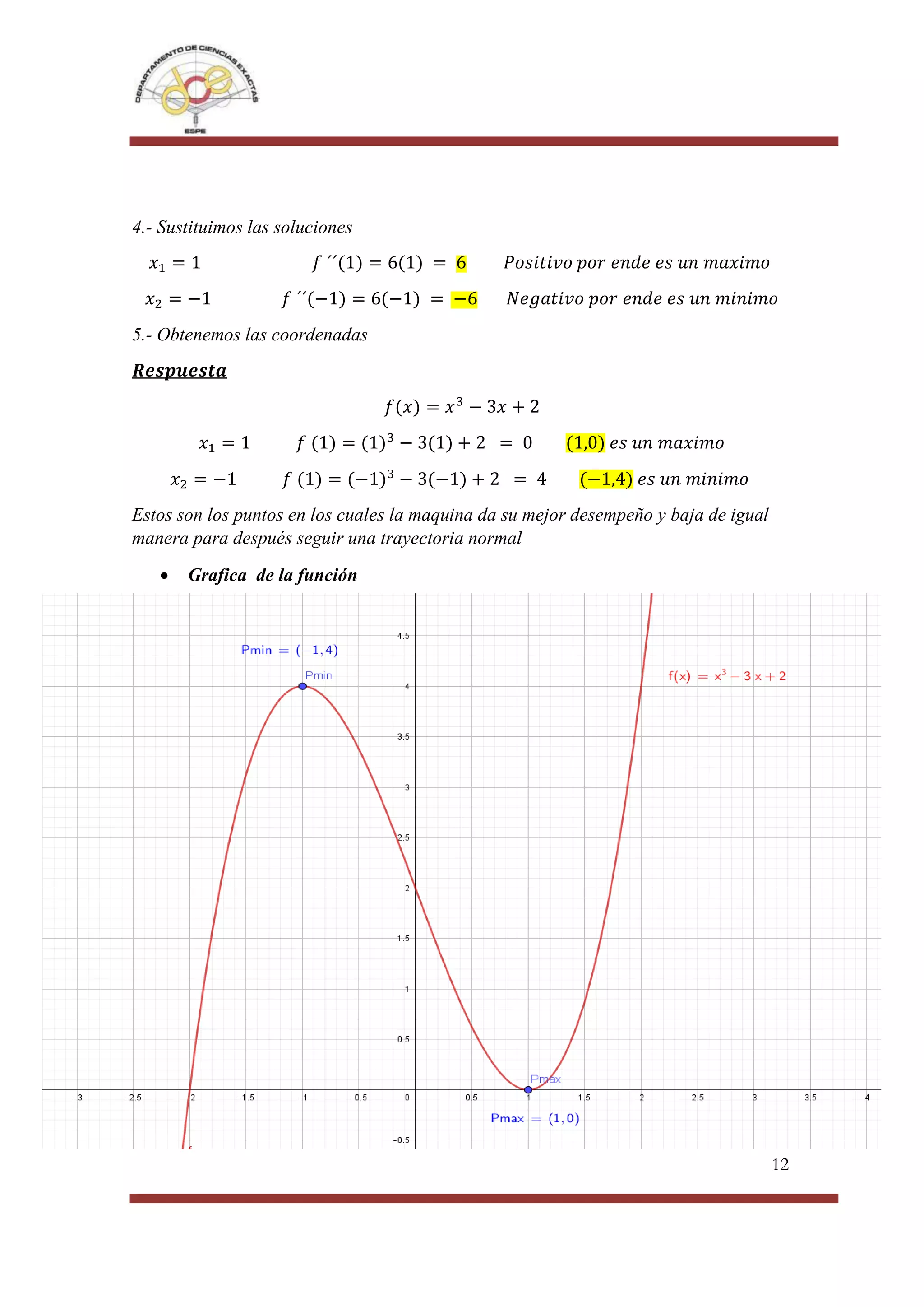 Aplicaciones de la derivada en la carrera de ingeniería mecánica | PDF