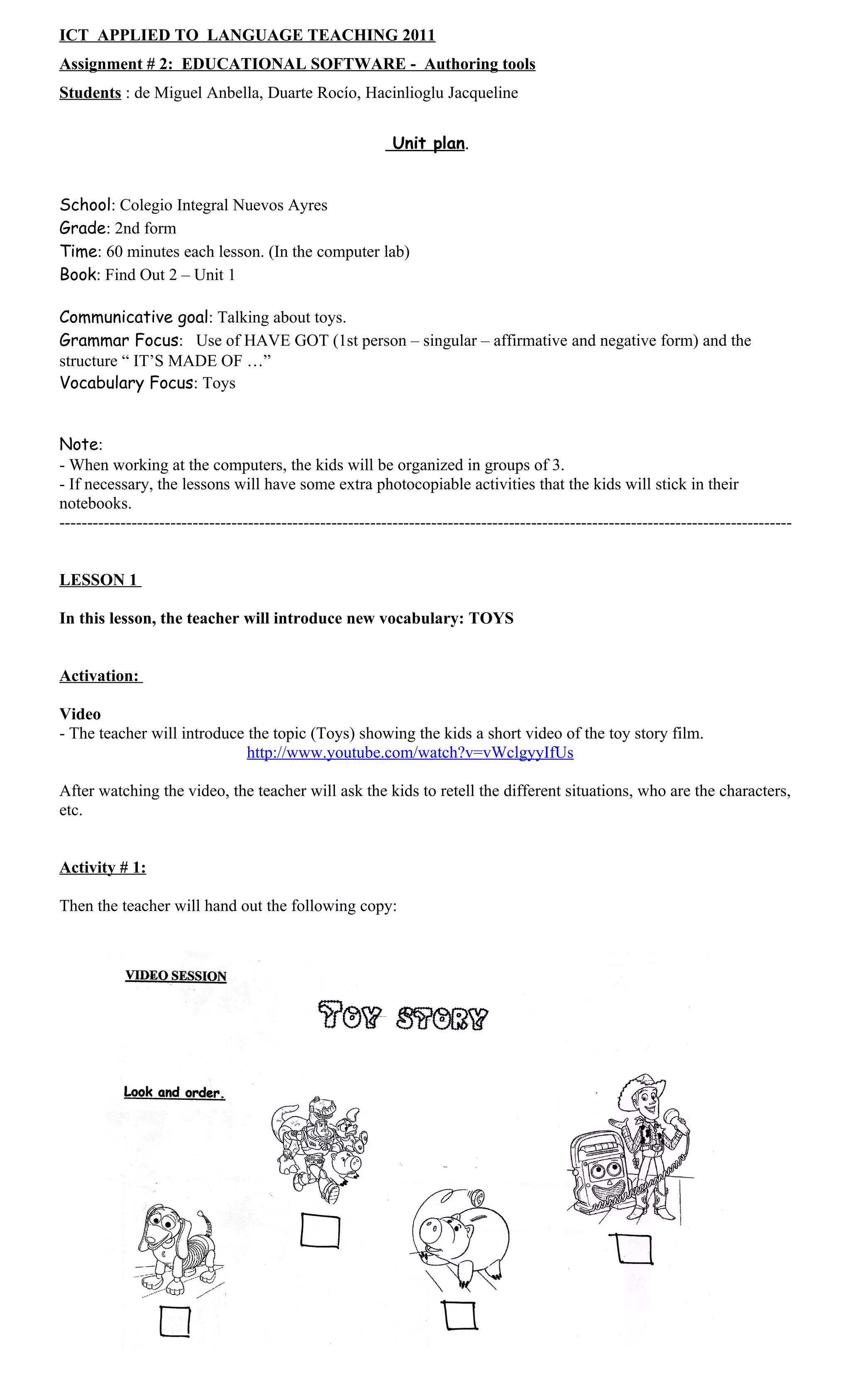 Assignment nº 2 HOT POTATOES ACTIVITIES | PDF