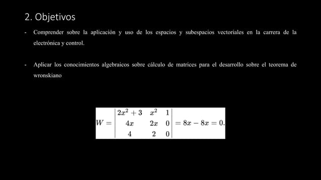 Aplicaciones y subespacios y subespacios vectoriales en la | PPTX ...