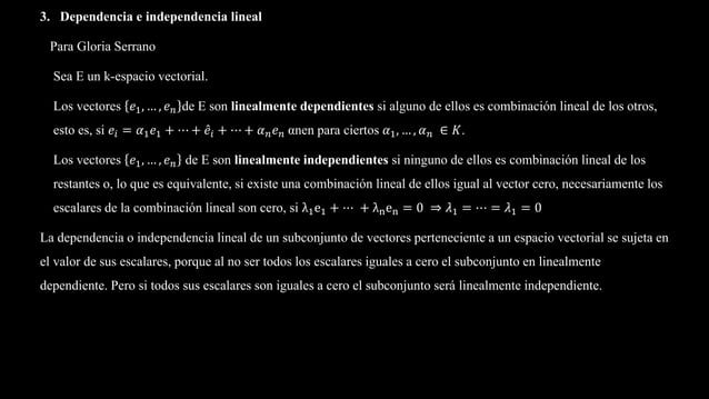 Aplicaciones y subespacios y subespacios vectoriales en la | PPTX ...