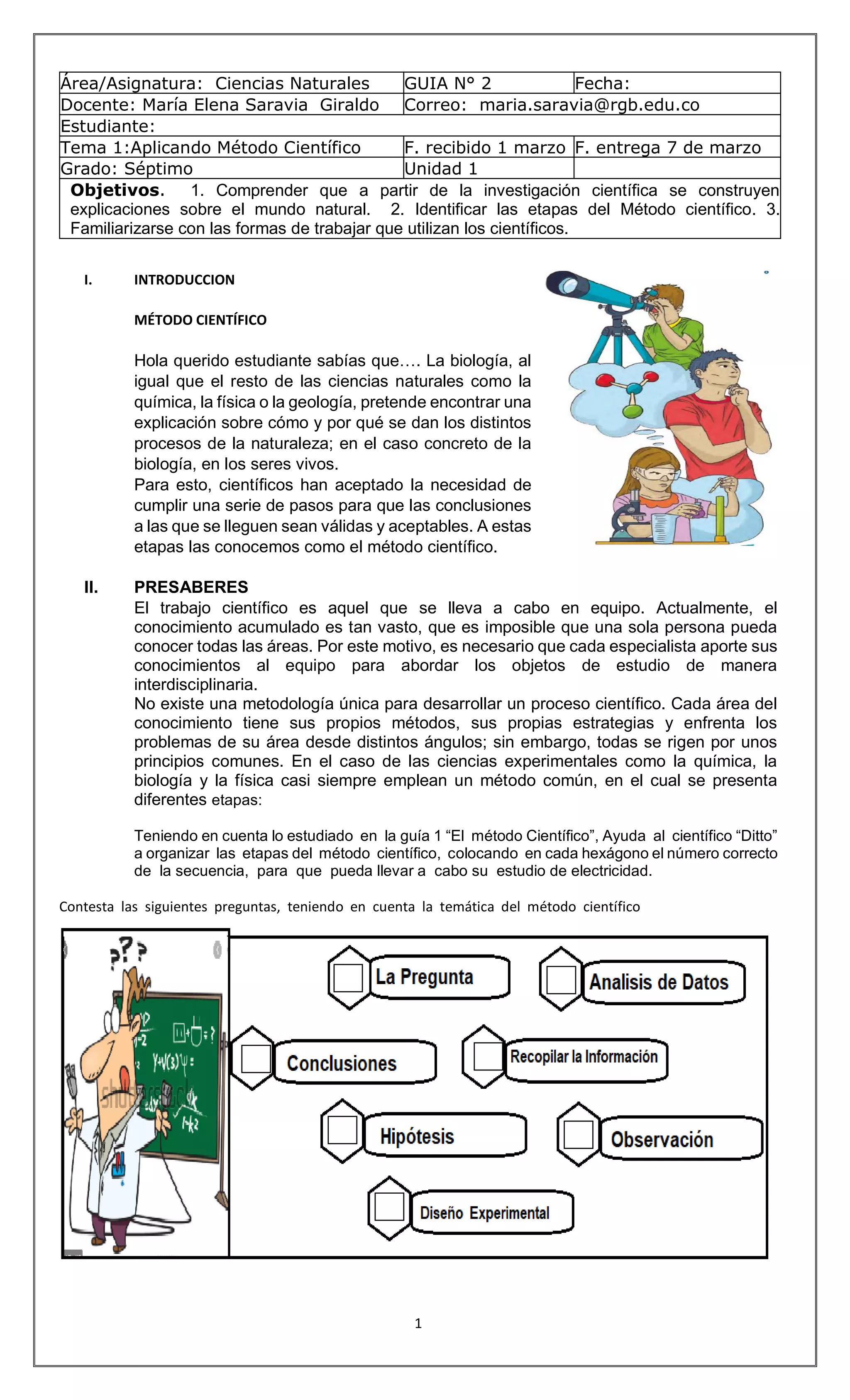 Hojas De Trabajo Sobre Habilidades De Proceso Científico
