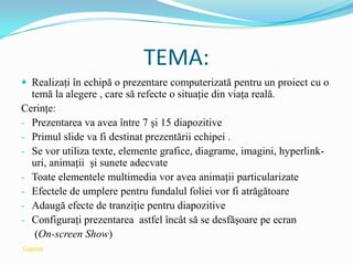 Aplicaţia power point | PPTX