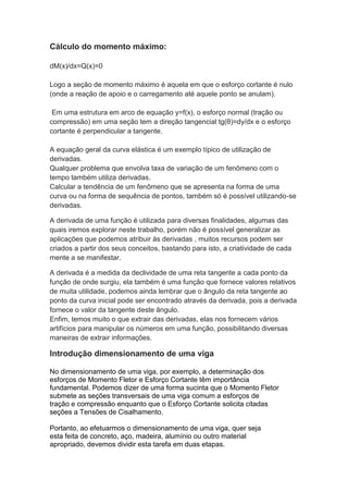 Aplicação das derivadas | DOCX