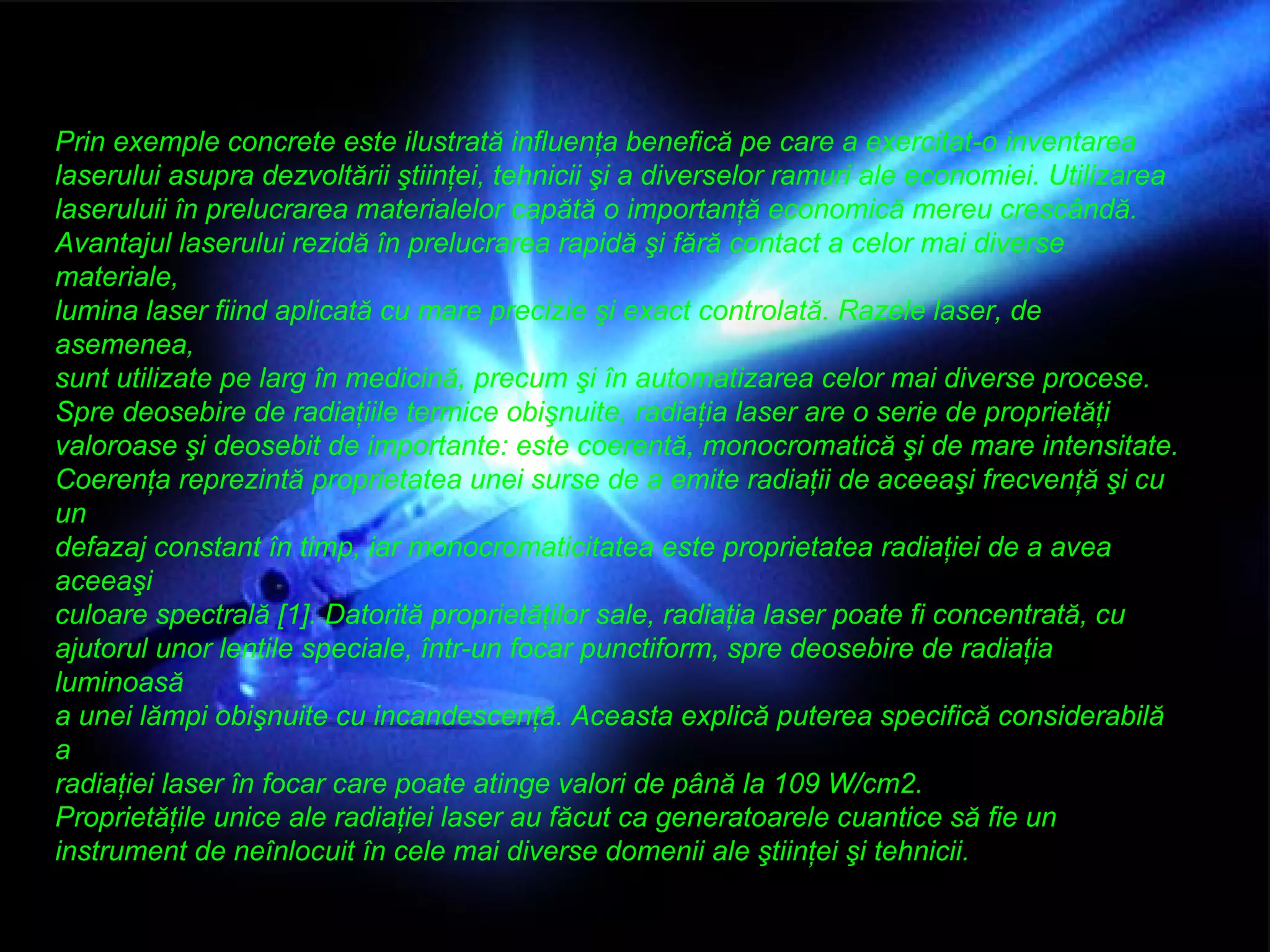 Aplicatii Ale Laserelor | PPT