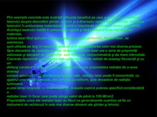 Aplicatii Ale Laserelor | PPT