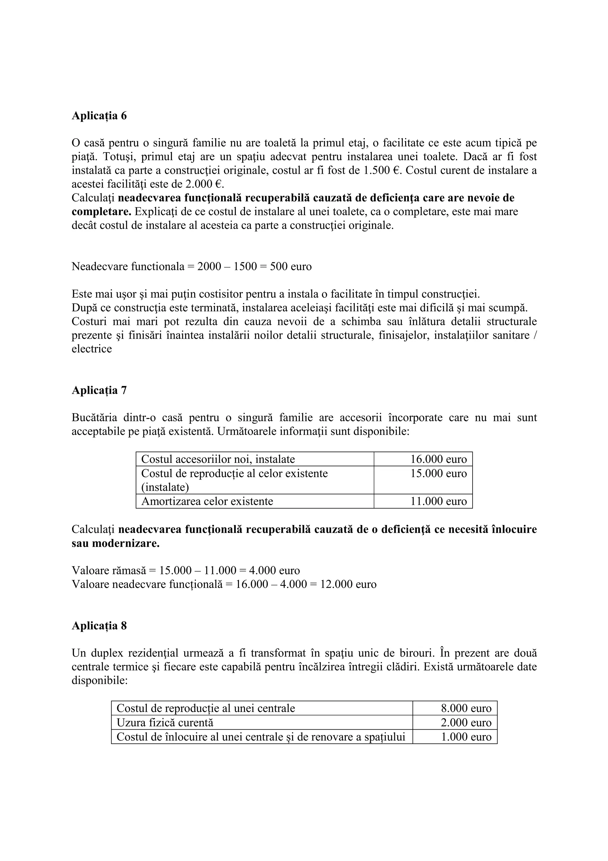 Aplicatii abordare cost cu rezolvari | PDF