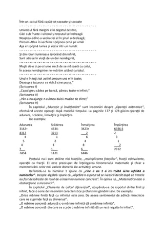 Aplicatii ale matematicii in literatura | DOCX