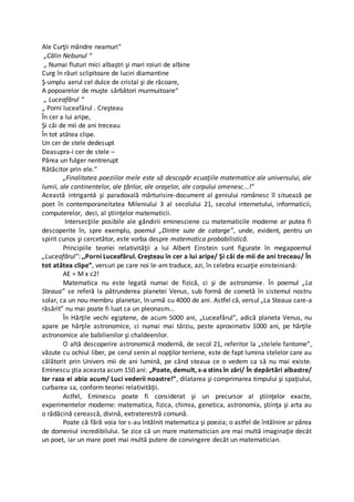 Aplicatii ale matematicii in literatura | DOCX