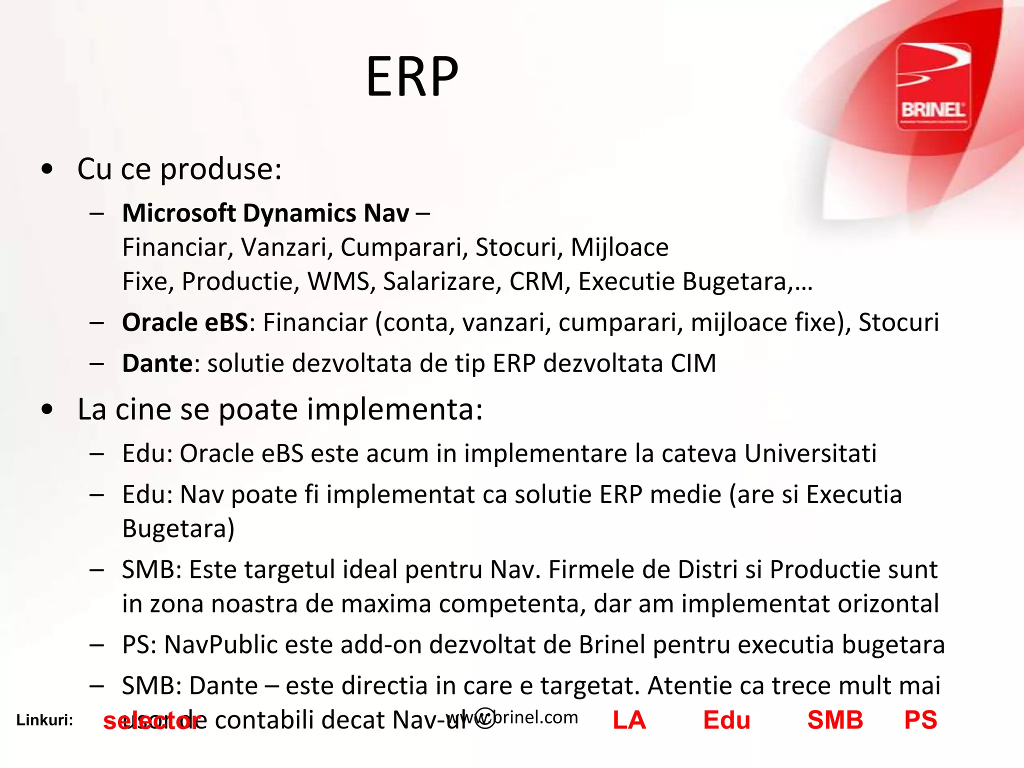 Aplicatii disponibile | PPTX