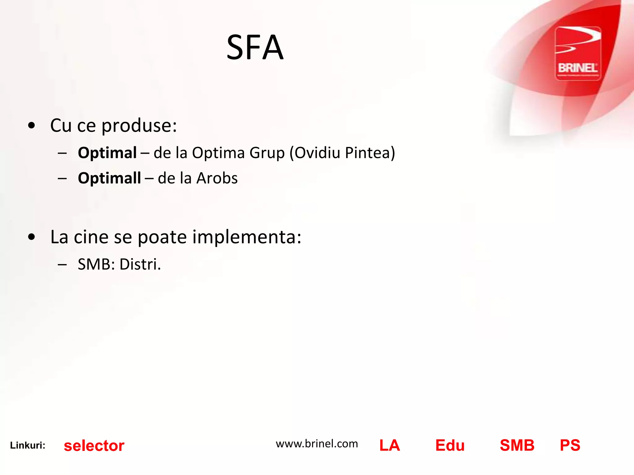 Aplicatii disponibile | PPTX