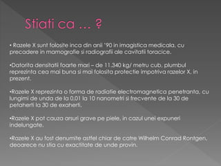 Aplicatii radiatiile x | PPTX