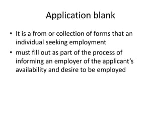 Aplication blank | PPT