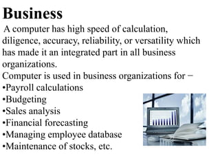 Aplication of comp | PPT