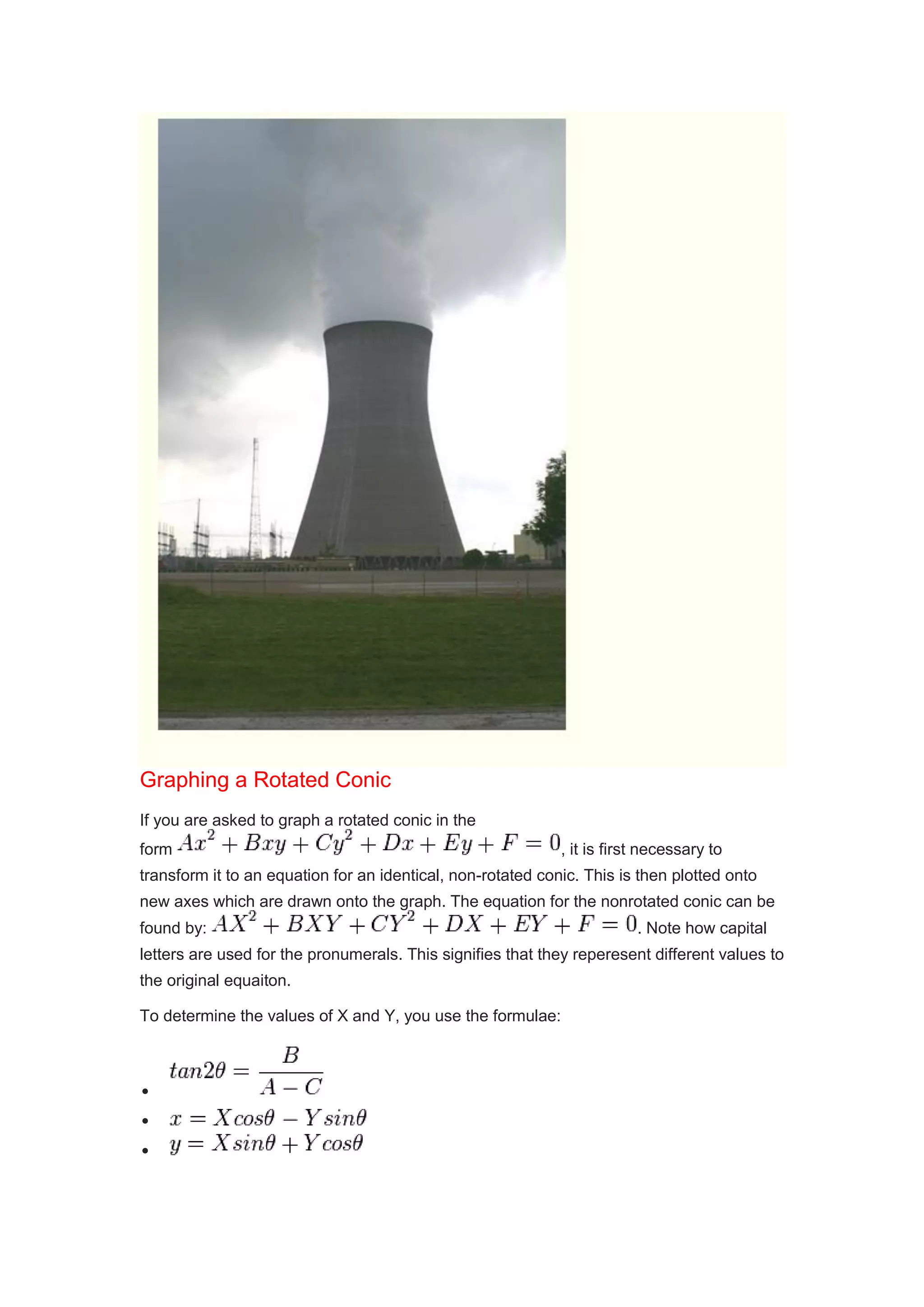 applications of ellipses & Hyperbolas | PDF
